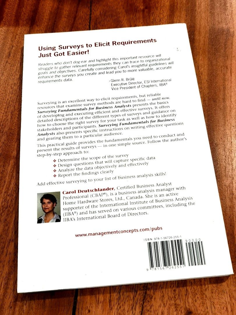 Surveying Fundamentals For Business Analysts Management Concepts Book ...