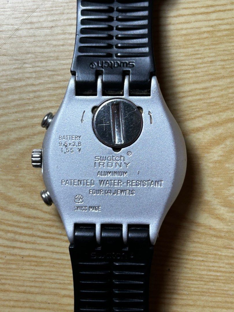 SWATCH IRON ALUMINUM PATENTED WATER -RESISTANT on Carousell