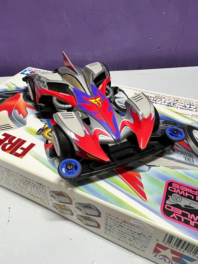 Tamiya 1996 Full Cowl Mini 4WD NO.26 Super TZ chassis Fire Stinger ...