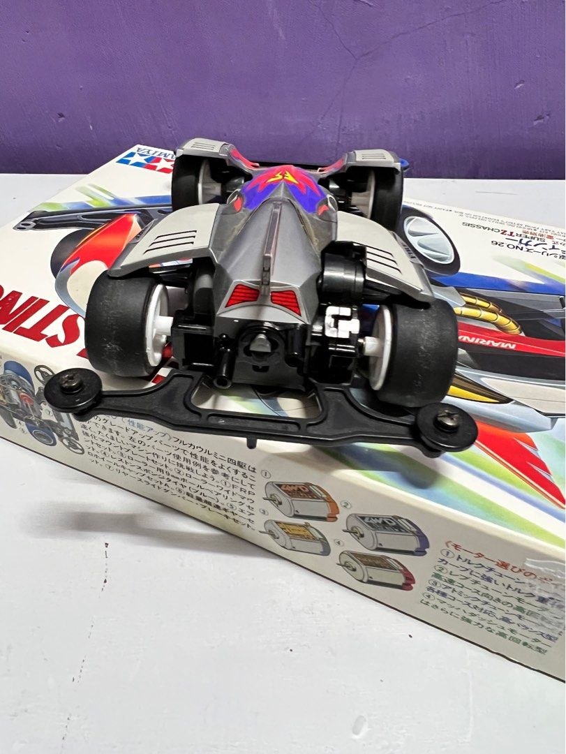 Tamiya 1996 Full Cowl Mini 4WD NO.26 Super TZ chassis Fire Stinger ...