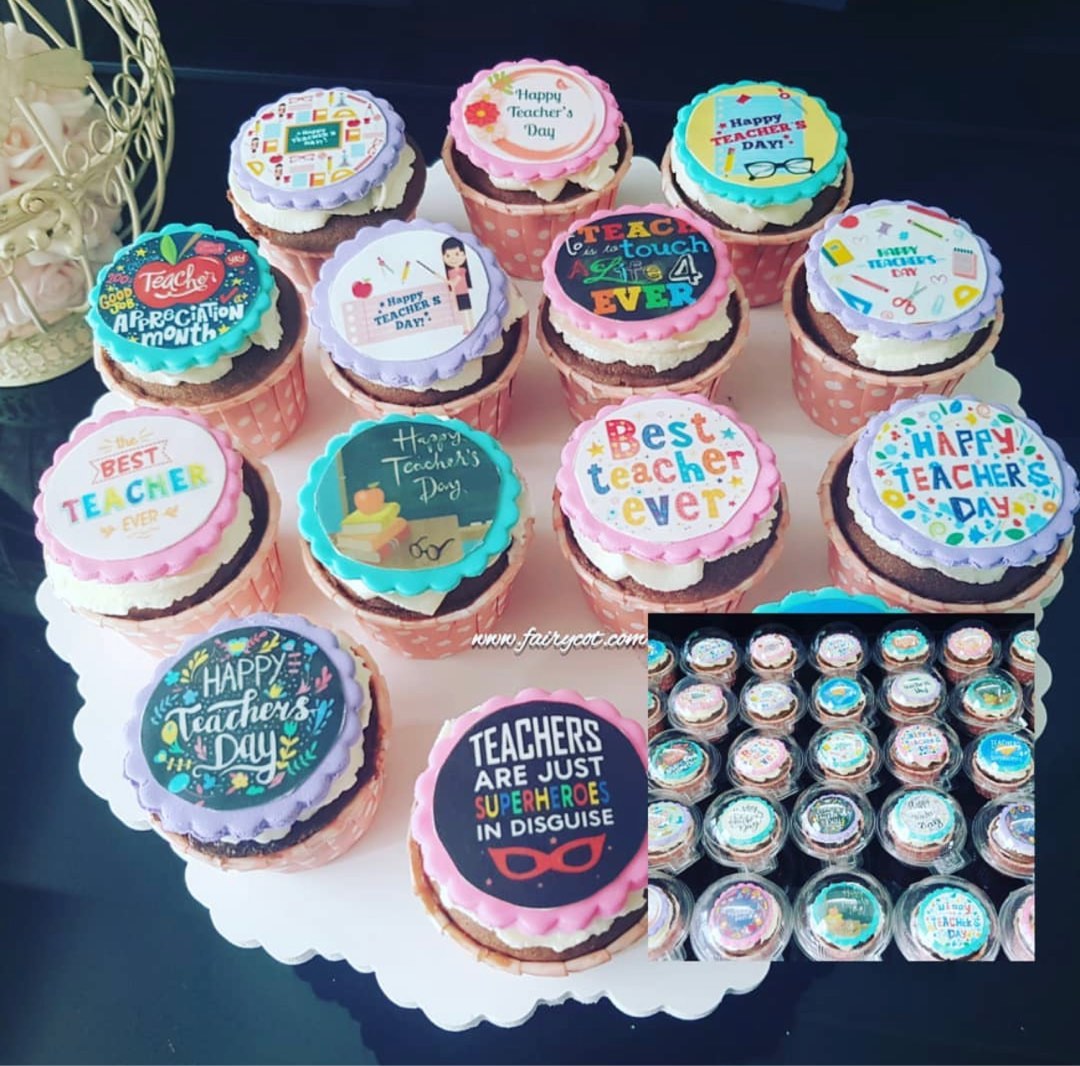 Halal Teachers Day Cupcakes, Food & Drinks, Homemade Bakes on Carousell