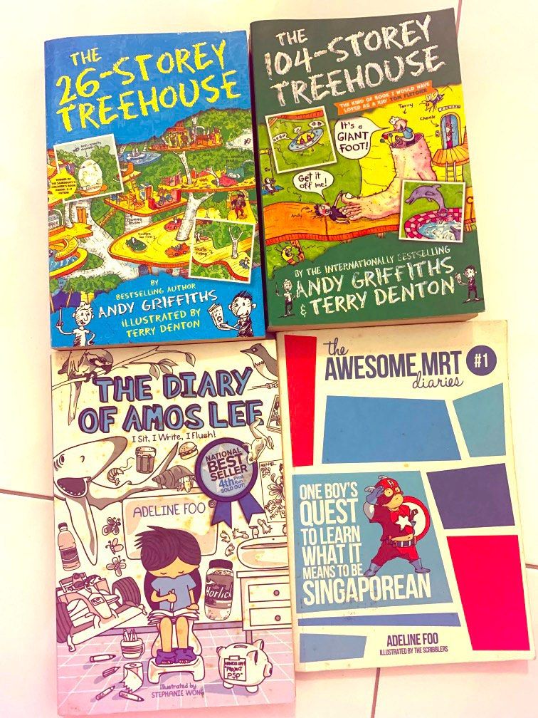 The Treehouse/ the diary of Amos Lee/ The Awesome Mrt Diary/ Horrible ...