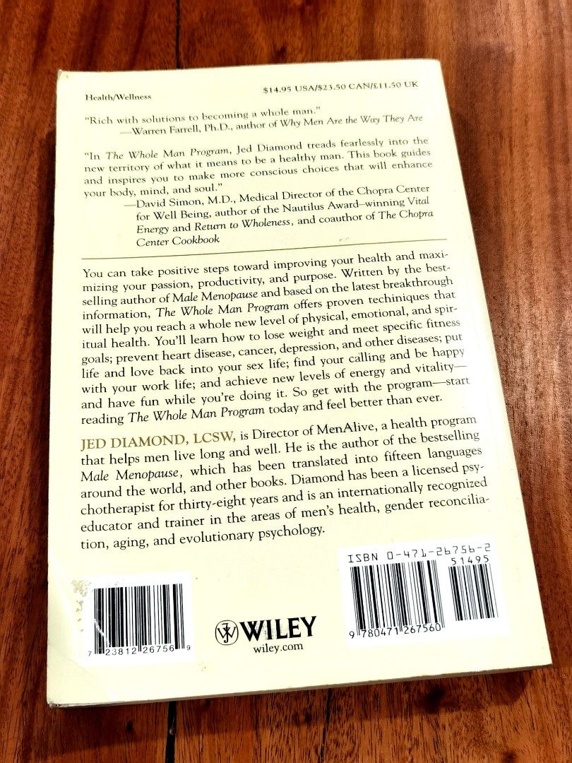 The Whole Man Program Reinvigorating Body Mind Spirit After 40 Book By ...