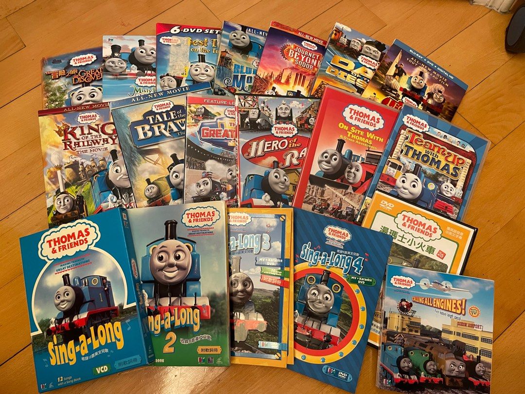 Thomas the tank movies DVDs and singalong CDs, 兒童＆孕婦用品, 嬰兒玩具 - Carousell
