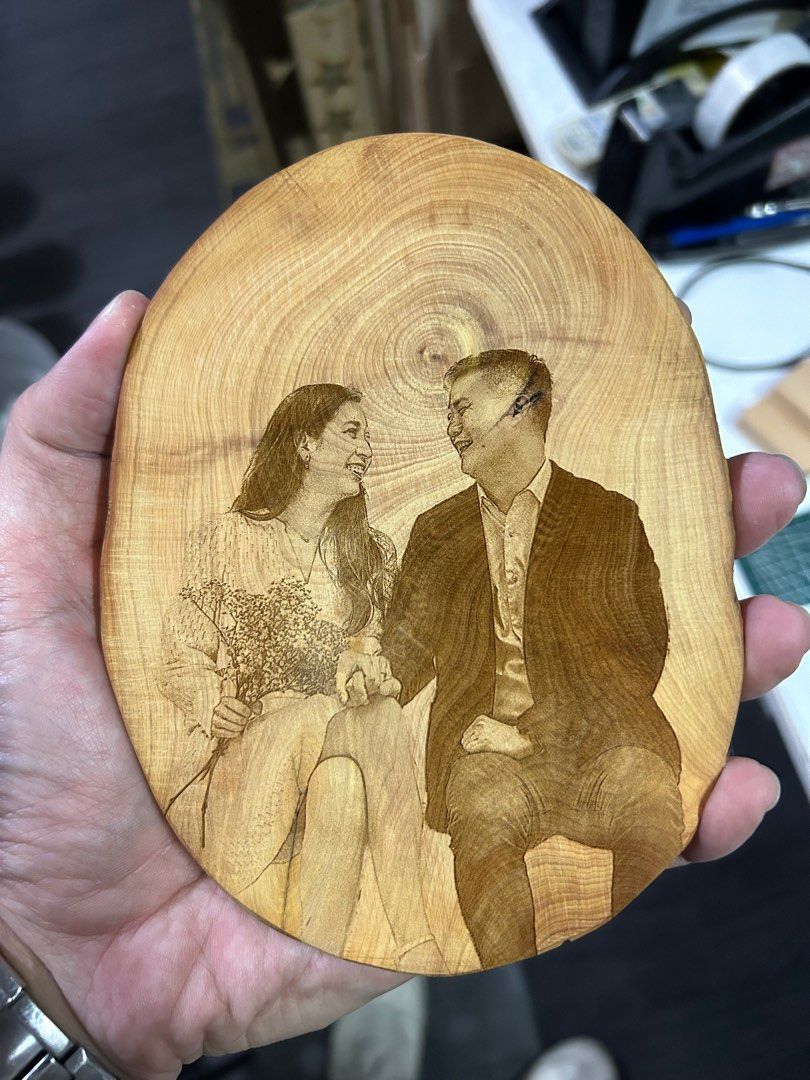 Unique gift idea - Image engraving on wood, Hobbies & Toys, Stationery ...