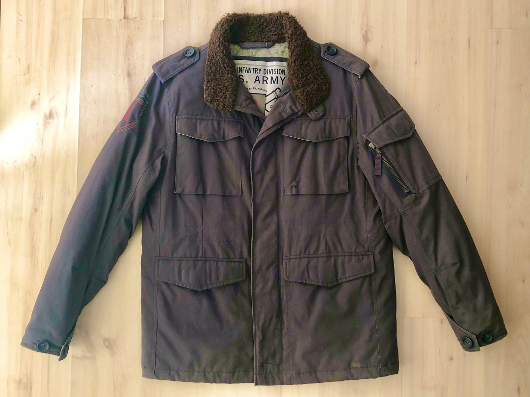 US Army 1st Infantry Division medium jacket/coat, Men's Fashion, Coats ...