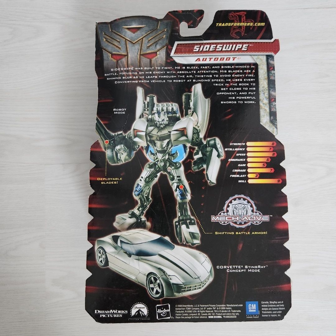 [USED] Transformer Sideswipe, Hobbies & Toys, Toys & Games on Carousell