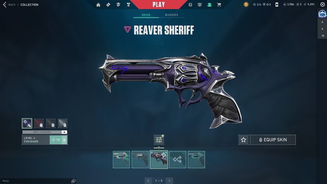 Valorant Account - 10 Premium Skins, 4K VP, Video Gaming, Gaming ...