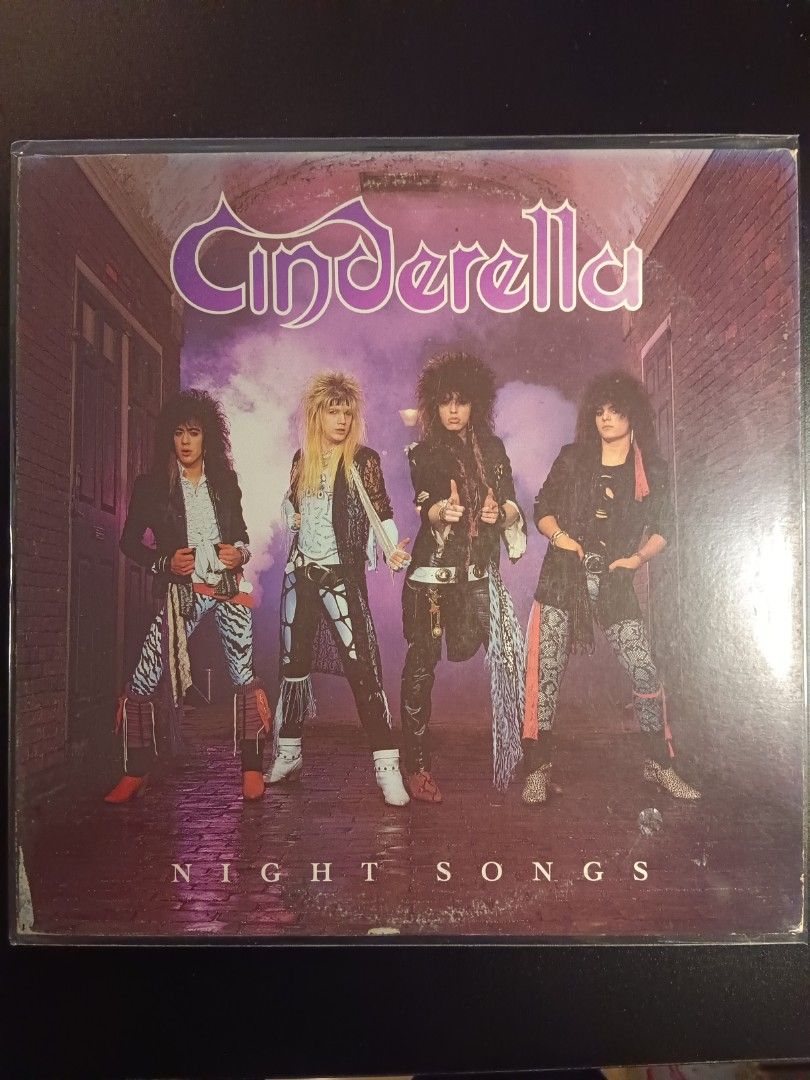 vintage 1986 Vinyl LP - Cinderella - Night Songs - Japan Print - 25PP ...