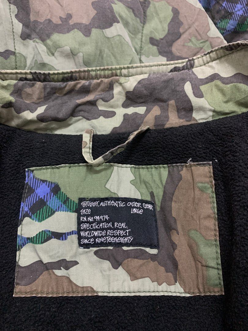 Vintage Stussy camo military puff jacket, Men's Fashion, Coats, Jackets ...