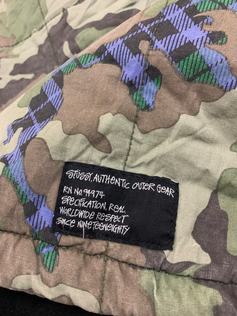 Vintage Stussy camo military puff jacket, Men's Fashion, Coats, Jackets ...