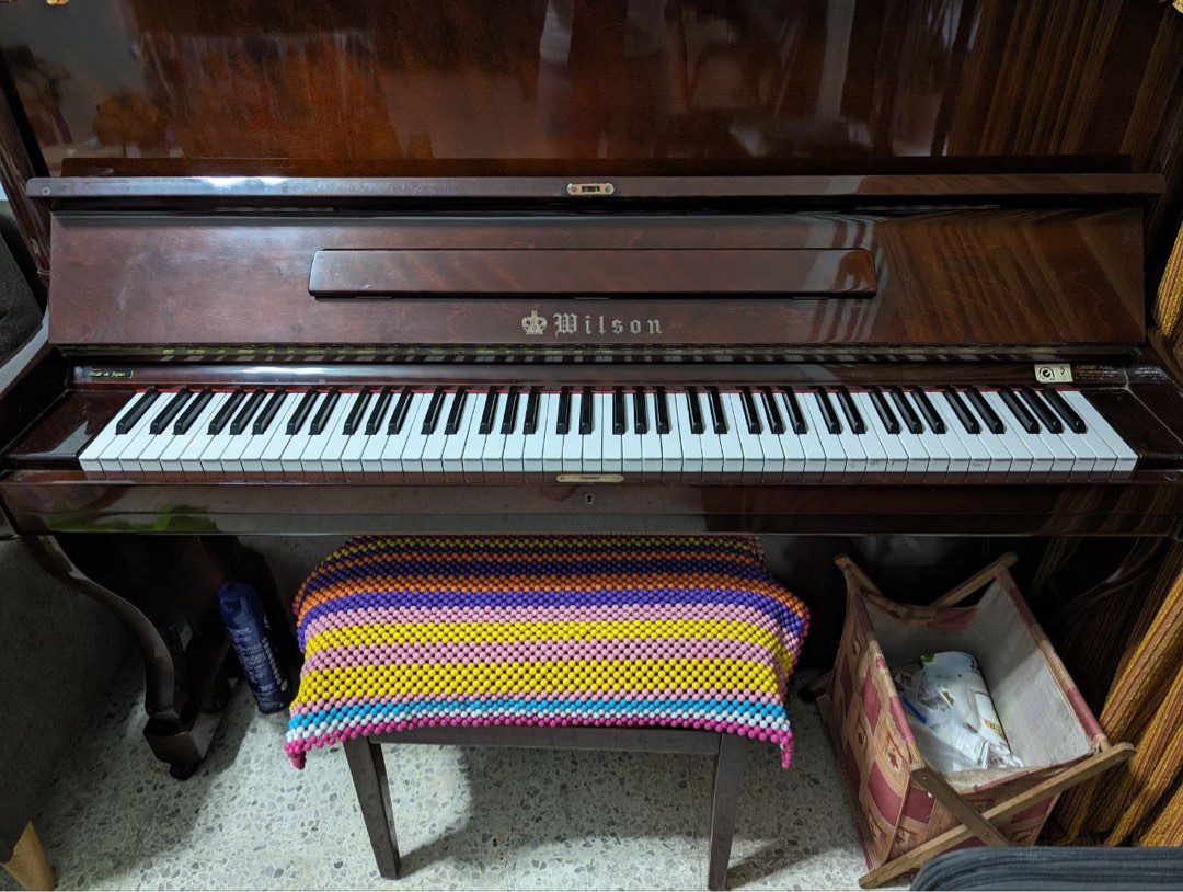 Wilson Upright Piano, Hobbies & Toys, Music & Media, Musical ...