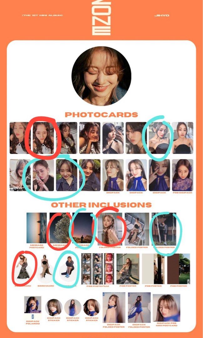 WTT Jihyo Zone Twice Photocard & Album Inclusions (Poster, Bookmark ...