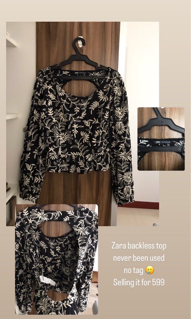 Zara backless top on Carousell