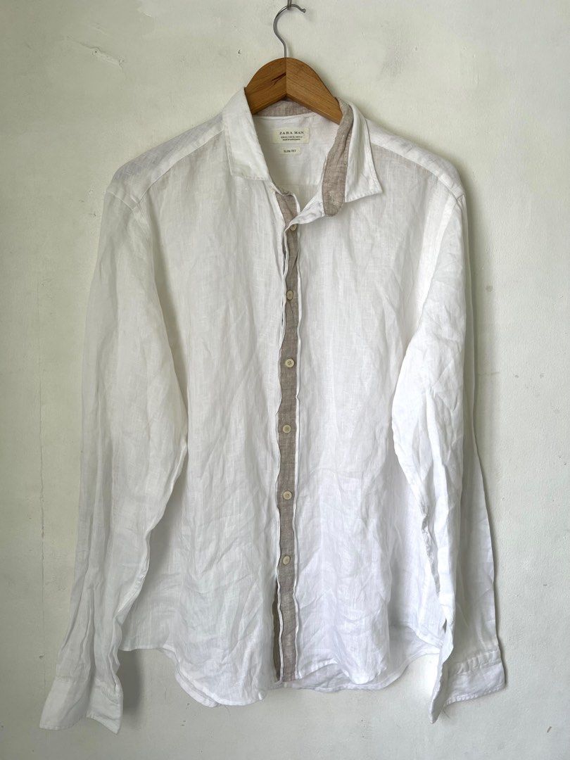 ZARA MAN Linen slim fit on Carousell