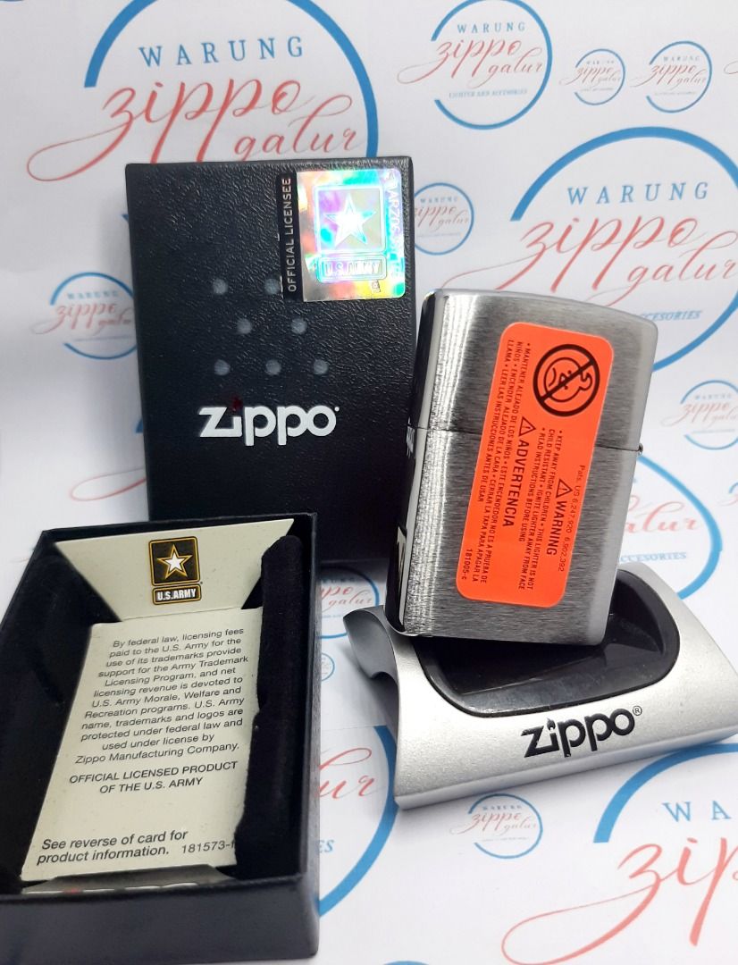 ZIPPO US ARMY EMBLEM 280ARM, Antik, Pajangan di Carousell