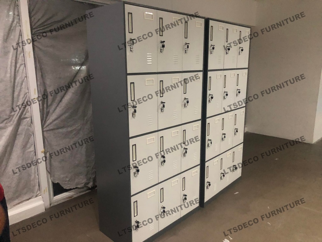 12 DOOR STEEL LOCKER OFFICE FURNITURE PARTITION/ METAL LOCKERS ...