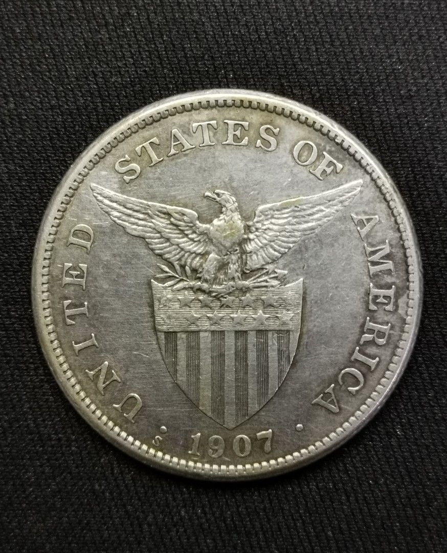 1907 US Philippine Peso, Hobbies & Toys, Memorabilia & Collectibles ...