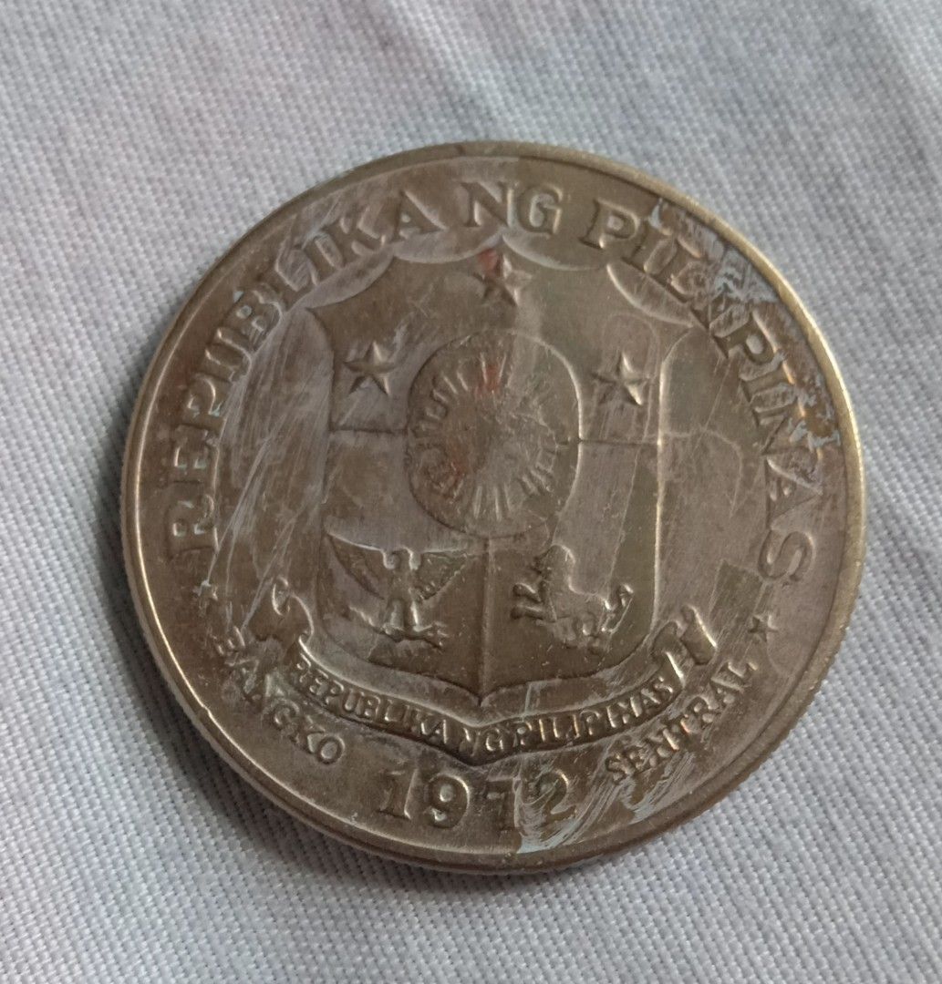 1972 1 Piso Jose Rizal Philippine coin (6pcs available), Hobbies & Toys ...