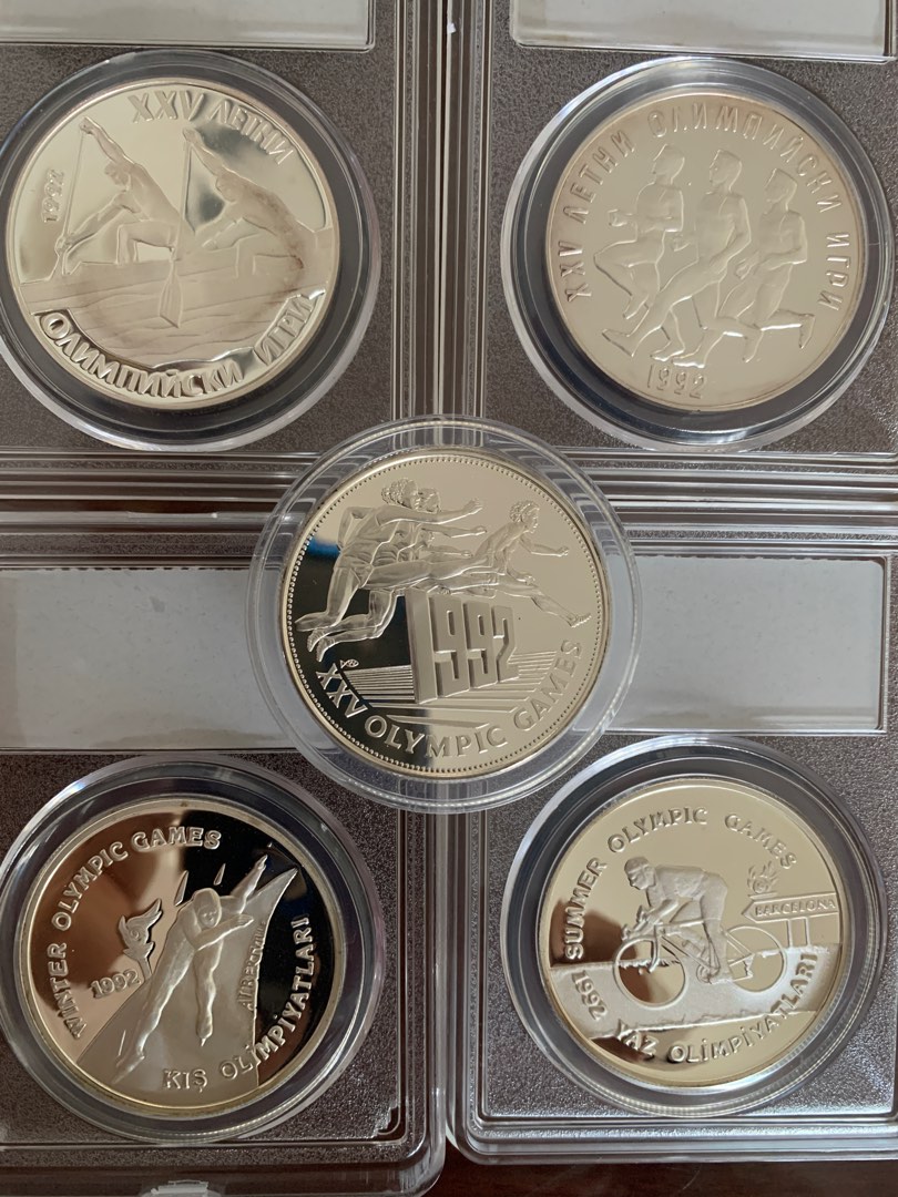 1992 Barcelona summer Olympic Games commemorative issue Silver proof ...