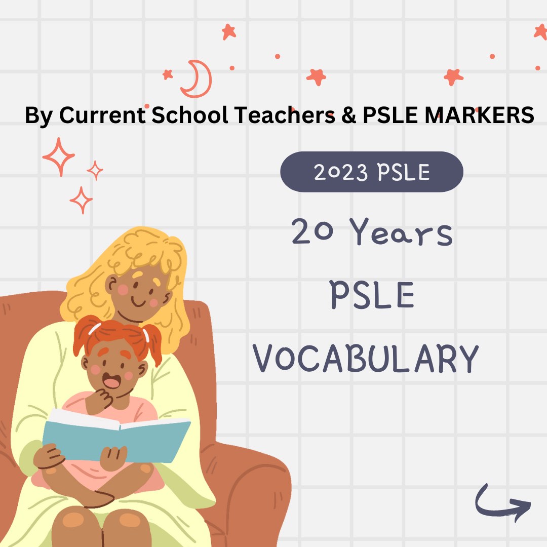 2023 PSLE ENGLISH MUST KNOW VOCABULARY, Hobbies & Toys, Books ...