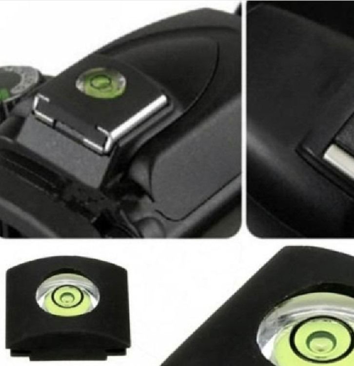 2 in 1 Hot Shoe Cover / Mount Protector / Camera Bubble Spirit for DSLR ...