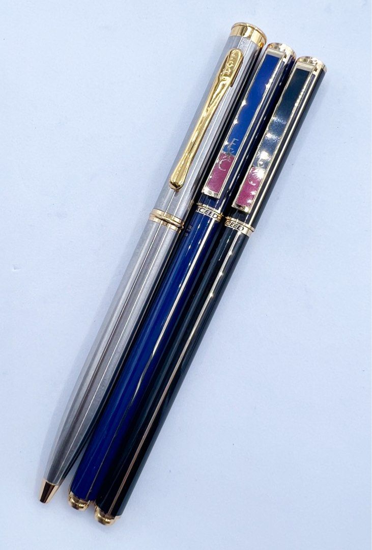 3pcs Mitsubishi exceed pen 1 ballpoint 2 rollerball, Hobbies & Toys ...