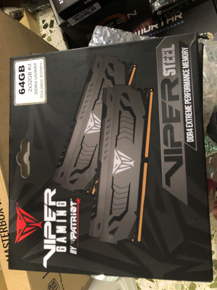 64GB ram 3600Mhz viper patriot, Computers & Tech, Parts & Accessories ...