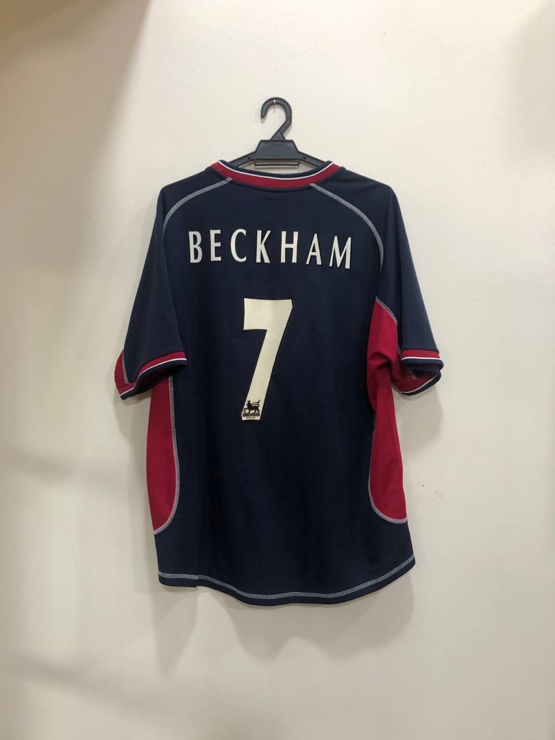 #7 DB7 David Beckham Manchester United Third 2000-01 soccer/football ...