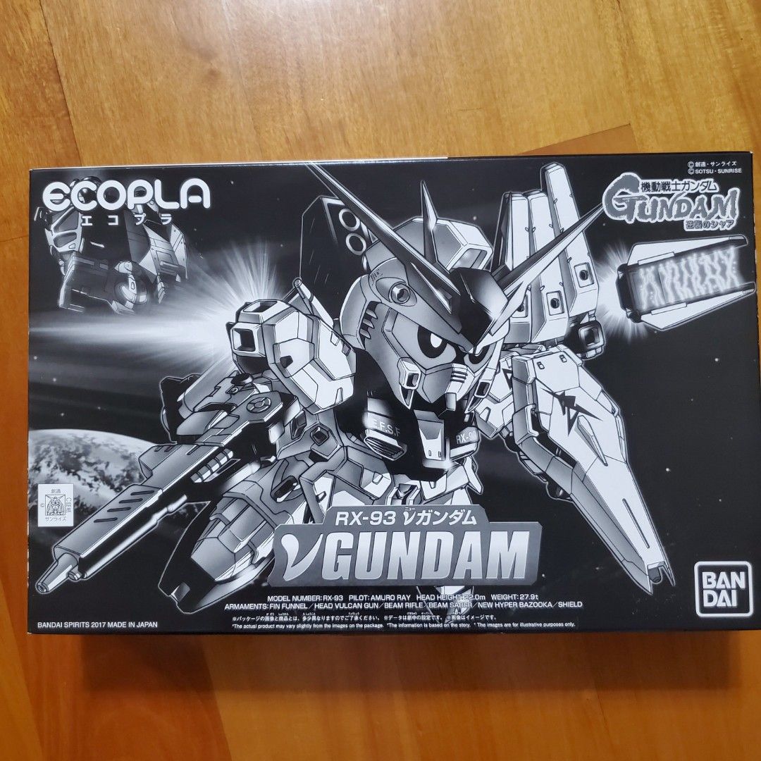 (高達模型)全新 Gundam base 限定ECOPLA SD RX-93 Nu Gundam, 興趣及遊戲, 玩具 & 遊戲類 - Carousell