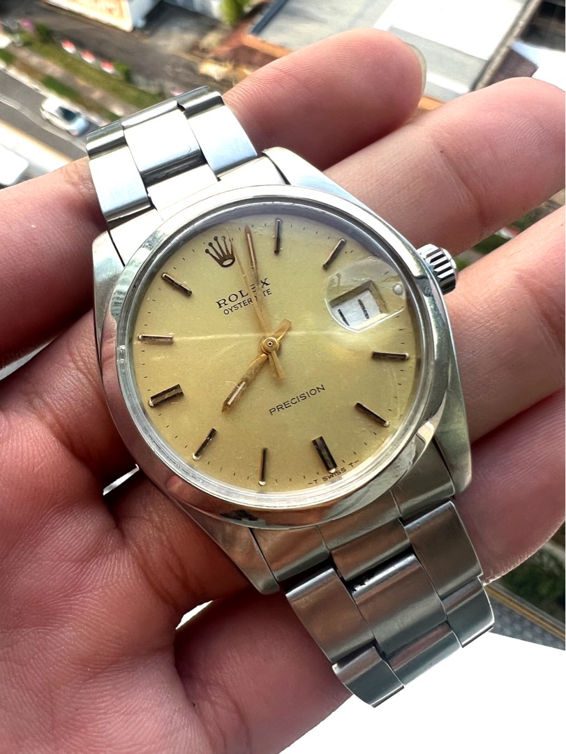 ( RARE ) Rolex OysterDate 6694 36 Champagne Dial, Luxury, Watches on ...