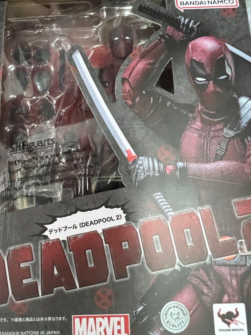 日版 S.H.Figuarts marvel SHF Deadpool 死侍 DEADPOOL 2, 興趣及遊戲, 玩具 & 遊戲類 ...