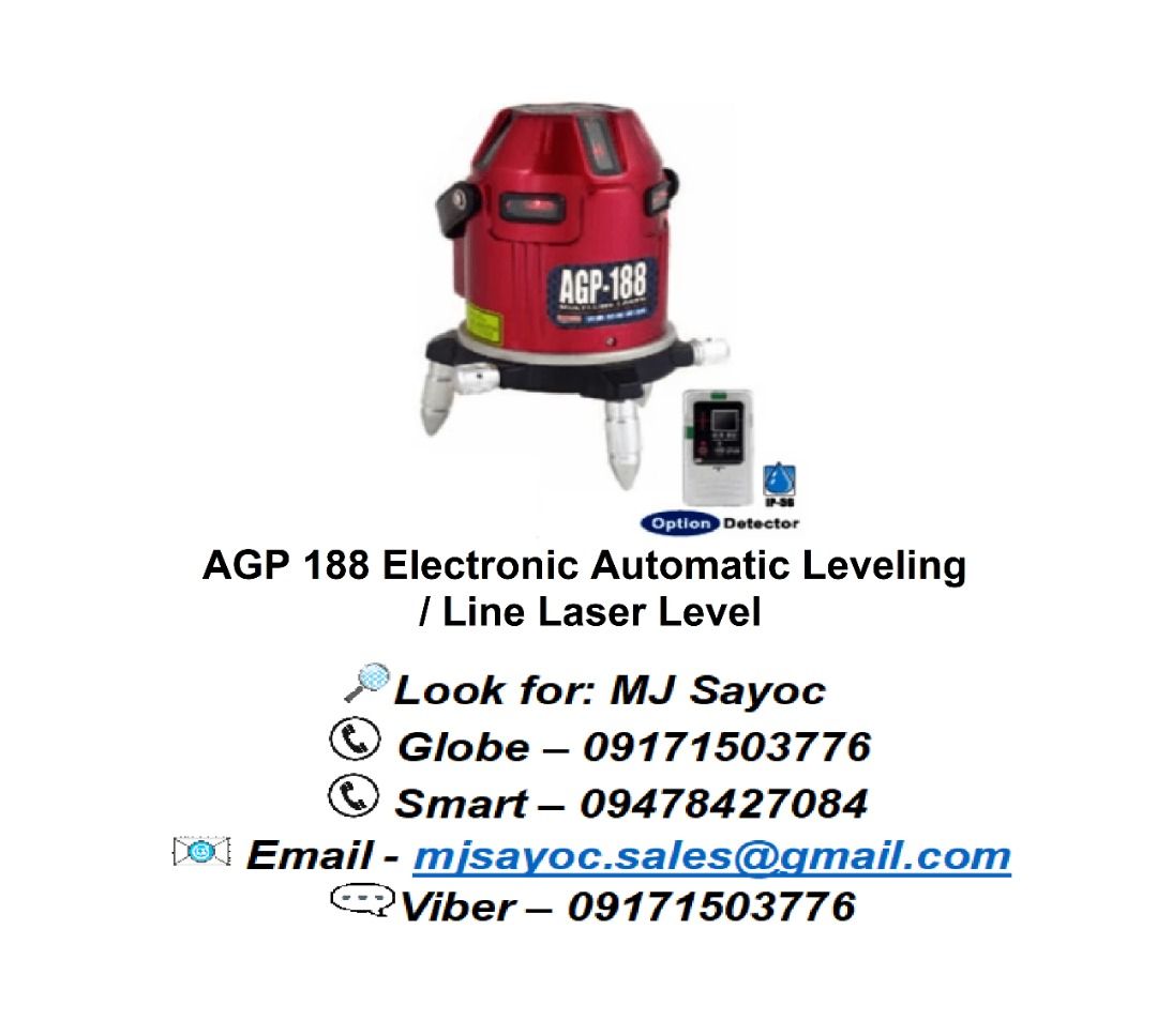 AGP 188 Electronic Automatic Leveling / Line Laser Level, Commercial & Industrial, Construction ...