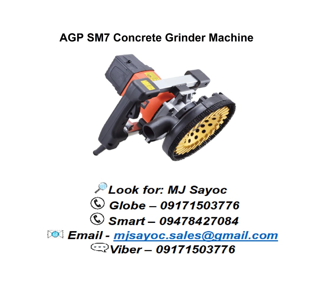 AGP SM7 Concrete Grinder Machine, Commercial & Industrial, Construction ...