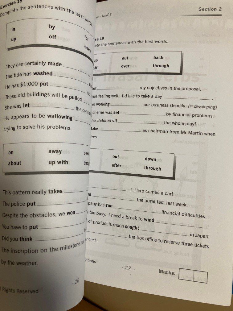 Amazing English Phrasal Verbs Practice Level 3, 興趣及遊戲, 書本 & 文具, 教科書 ...