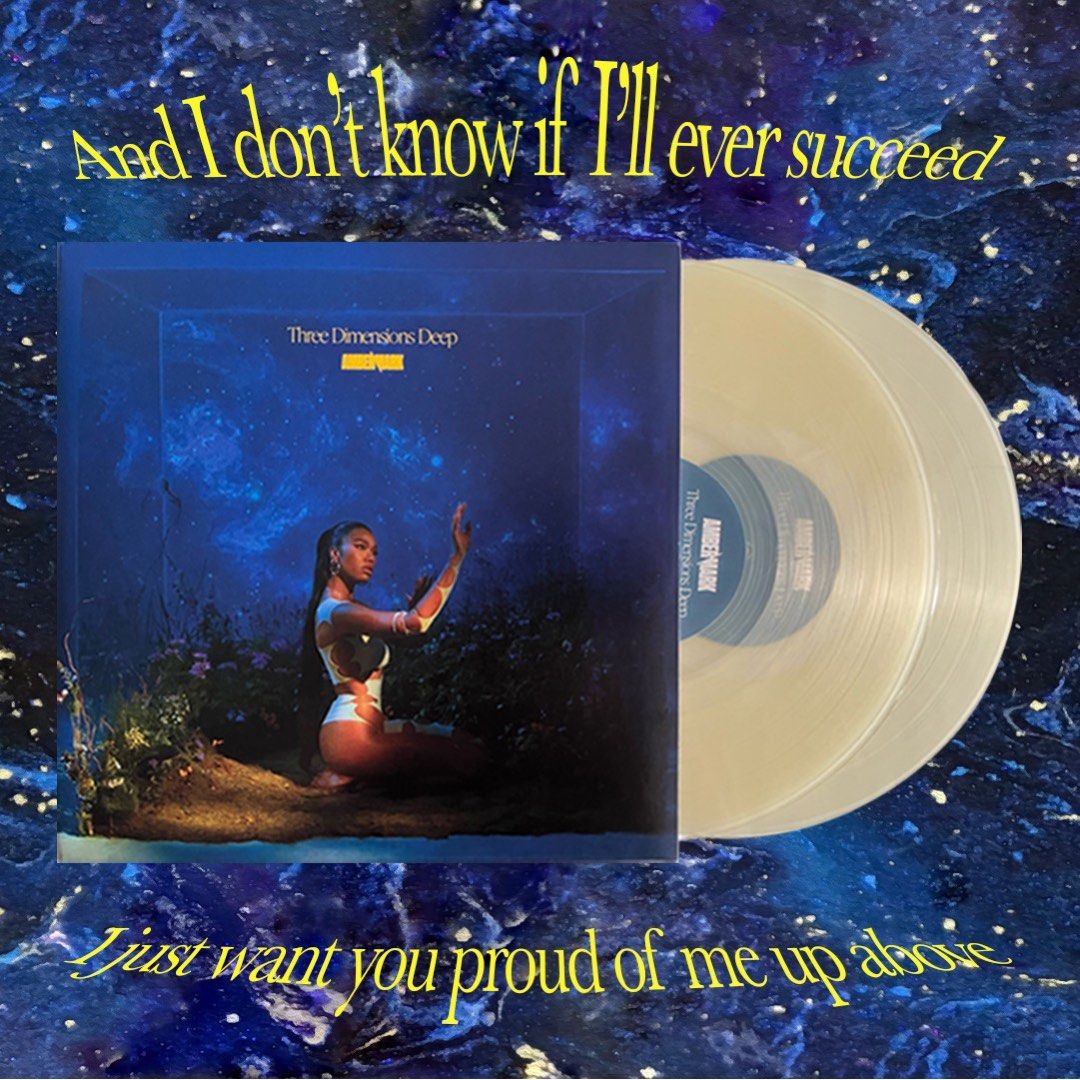 Amber Mark - Three Dimensions Deep Milky Clear Vinyl 2LP, Hobbies ...