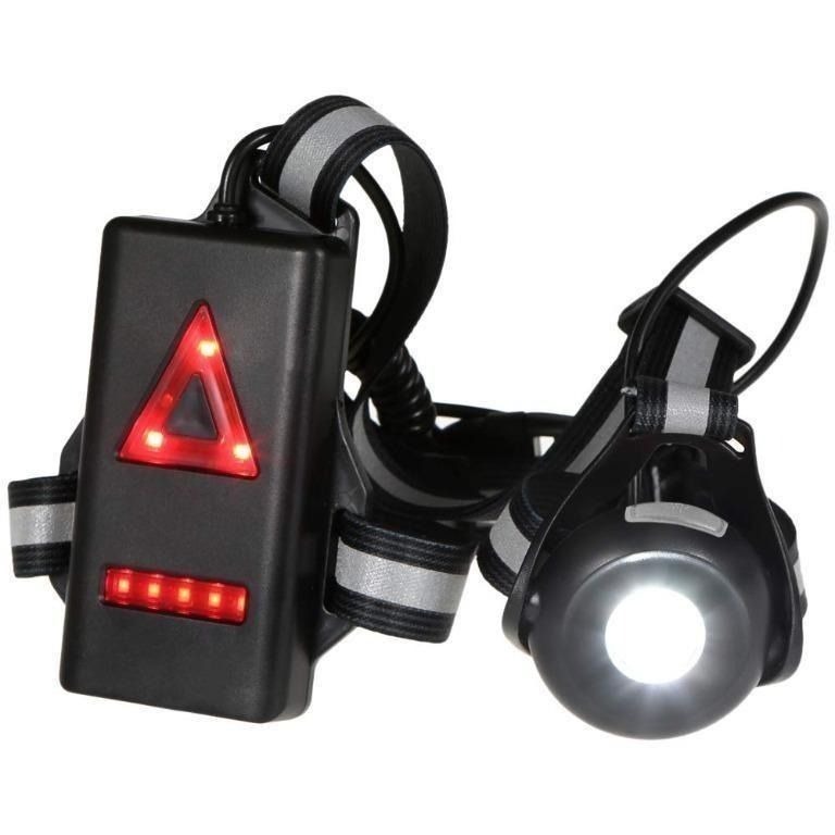 Anself Outdoor Night Running Lights 500 Lumen Chest LED Light Back ...
