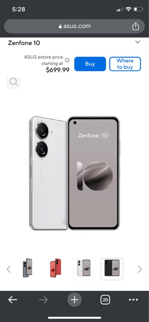 Asus Zenfone 10 White 256GB, Computers & Tech, Laptops & Notebooks on ...