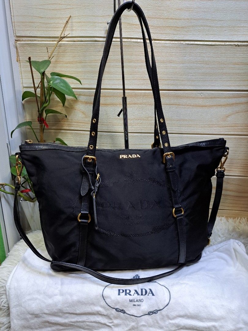 Auth Prada 2way bag, Luxury, Bags & Wallets on Carousell