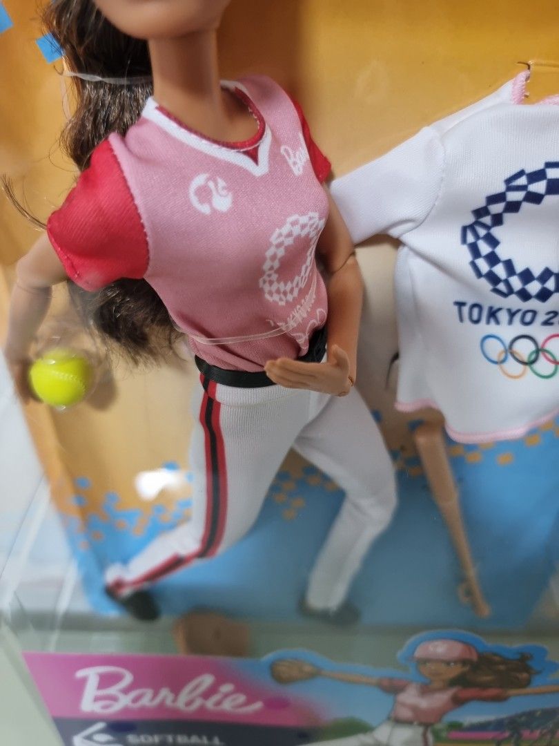 Barbie Tokyo 2020 Softball doll, Hobbies & Toys, Toys & Games on Carousell