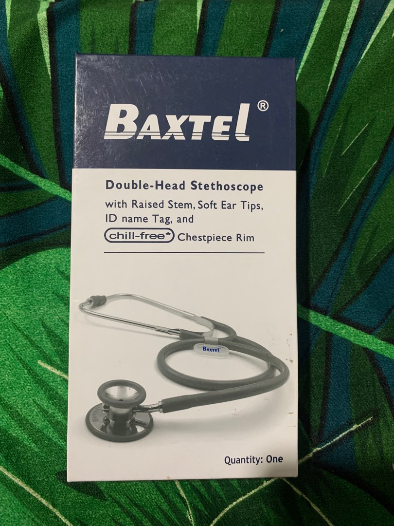 ORIGINAL Baxtel Double-Head Stethoscope, Health & Nutrition, Medical ...