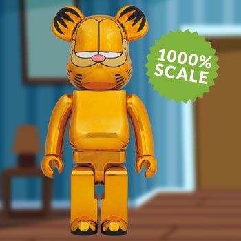 Bearbrick Garfield gold chrome 1000%, Hobbies & Toys, Toys & Games on ...