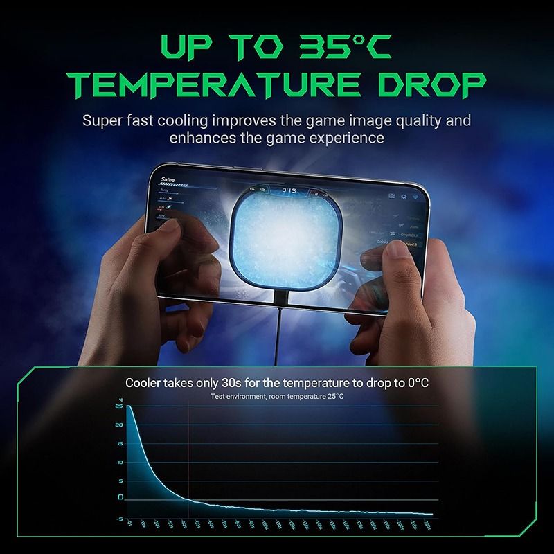 [BLACK] Black Shark Magcooler 3 pro RGB Magnetic Cooler Phone Fast ...