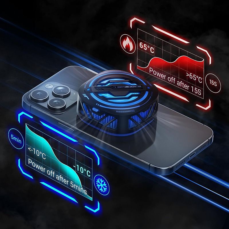 [BLACK] Black Shark Magcooler 3 pro RGB Magnetic Cooler Phone Fast ...