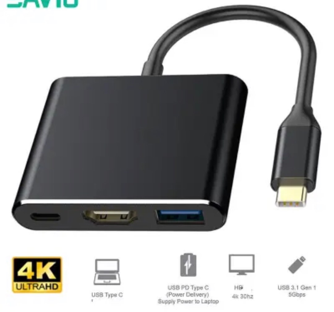 BNIB Black USB-C to HDMI/USB-A Adapter, Computers & Tech, Parts ...