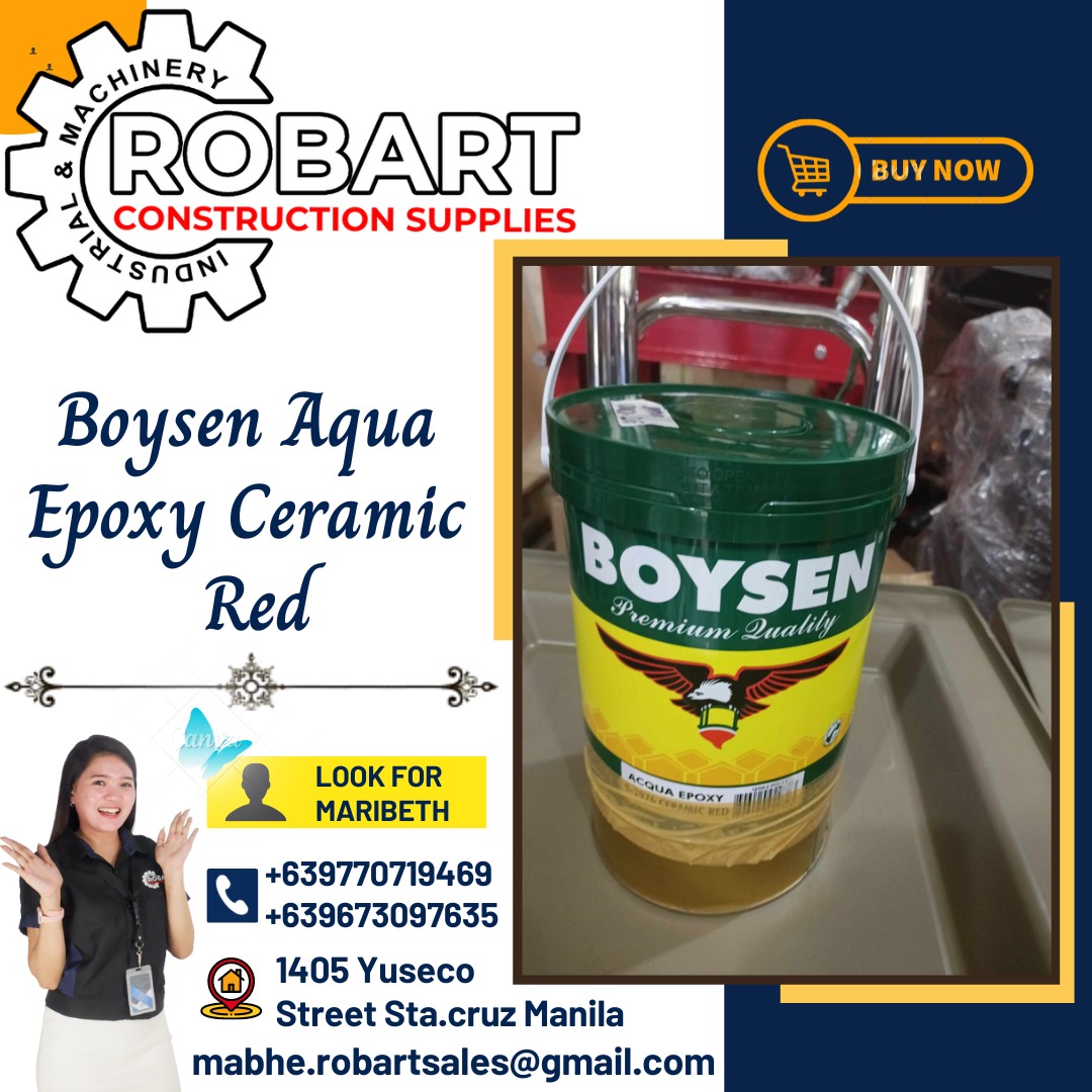 boysen aqua epoxy ceramic red, Commercial & Industrial, Construction ...