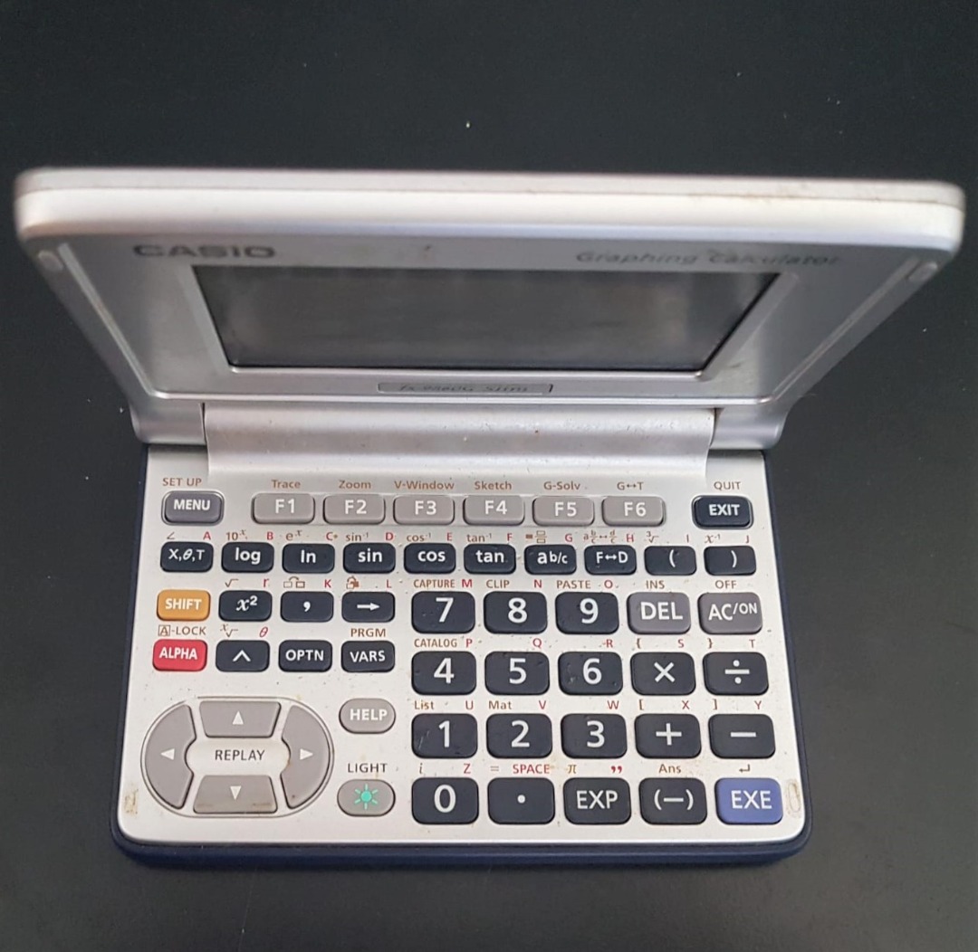 CASIO Graphing Calculator, Model fx-9860G Slim, Rare Collectibles, as ...