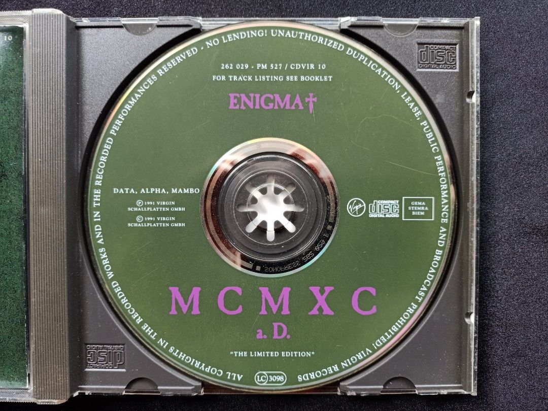 CD Enigma : MCMXC a.D. - the limited edition, Hobbies & Toys, Music ...