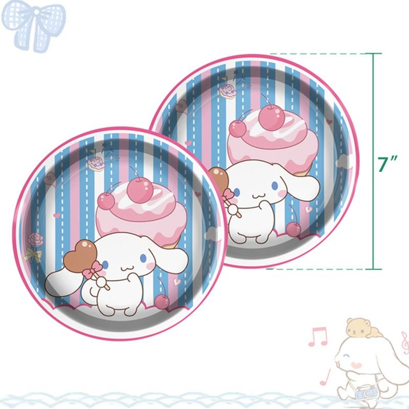 Sanrio Cinnamoroll Theme Tablewares: HBD Banner, Hanging Swirls, Big ...