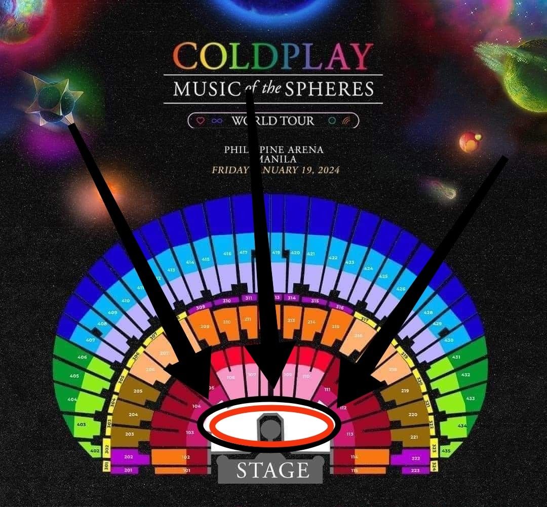 COLDPLAY FLOORSTANDING, Tickets & Vouchers, Event Tickets on Carousell